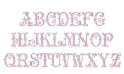 Fancy Embroidery Font, Machine Embroidery Monogram Font ...