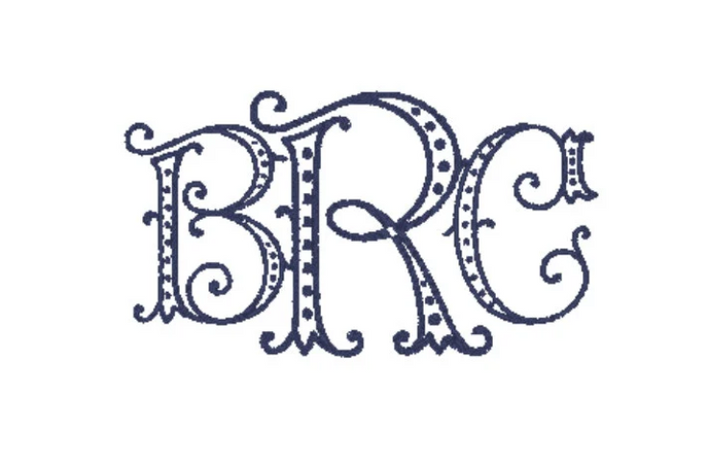 Fancy Embroidery Font, Machine Embroidery Monogram Font ...