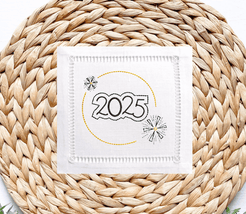 Happy New Year 2025 Embroidery Design Pattern – BlueWillowEmbroidery